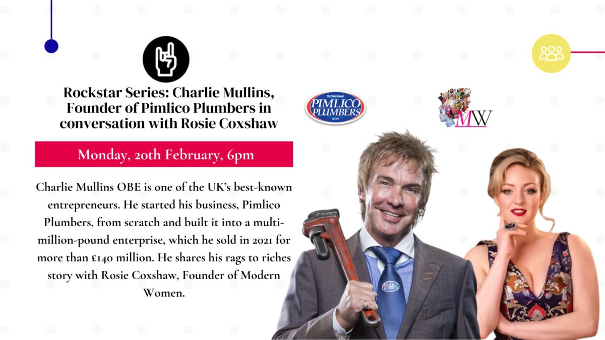 Rockstar Series: Charlie Mullins OBE, Pimlico Plumbers in conversation ...
